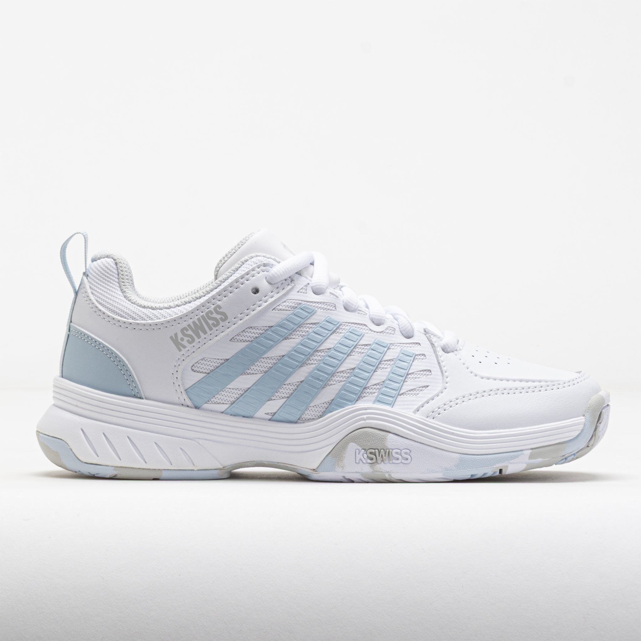 K-Swiss Court Express 2 Junior White/Ballad Blue/Dawn Blue – Holabird Sports