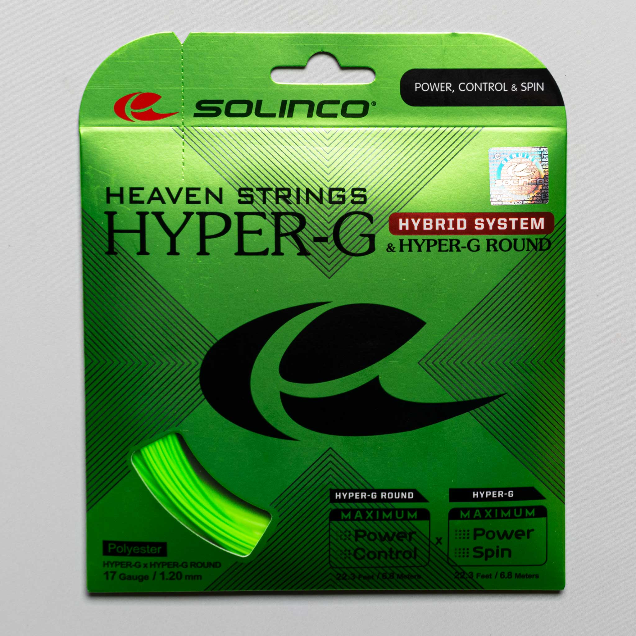 Solinco Hybrid Hyper-G 17 + Hyper-G Round 17 (1.20) – Holabird Sports