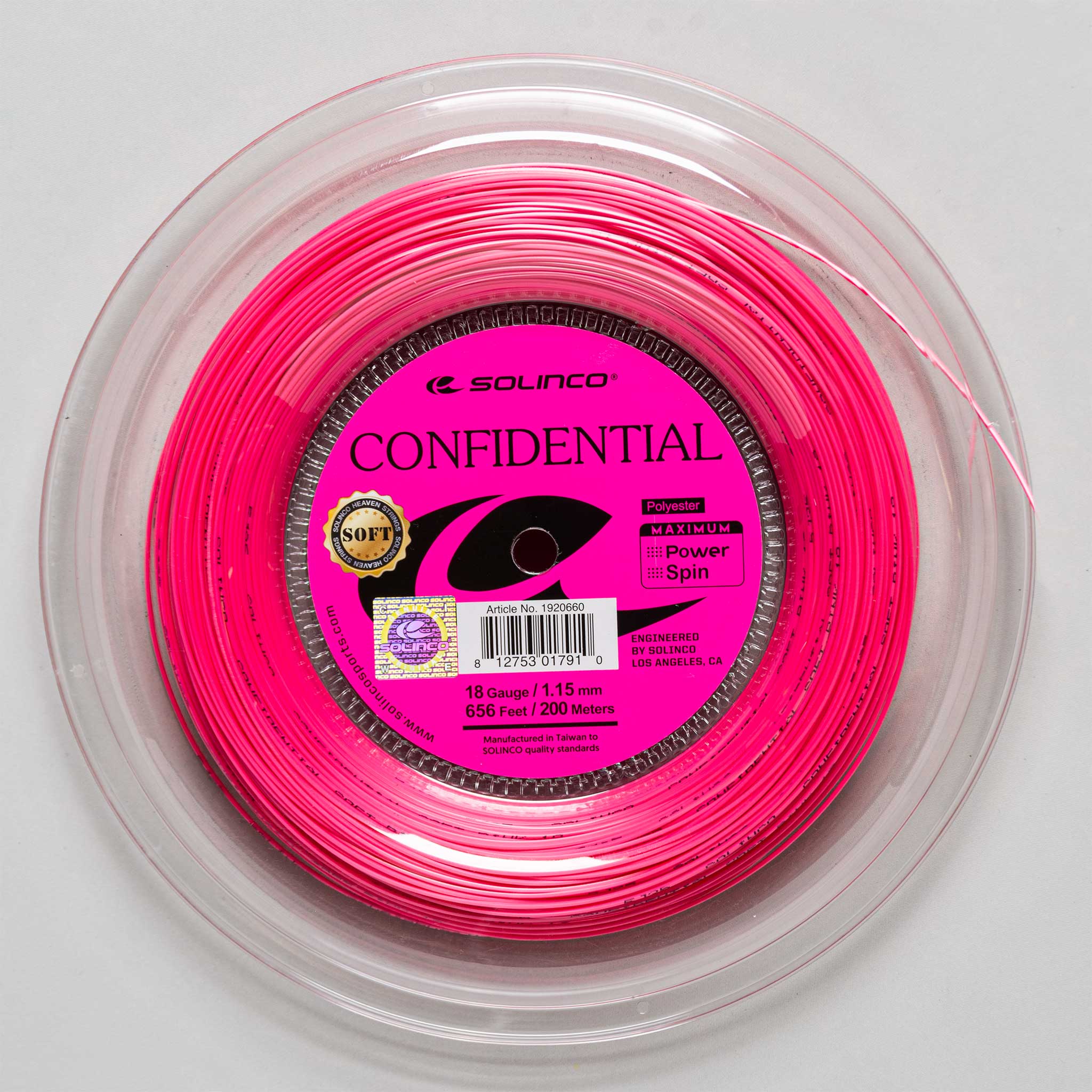 Solinco Confidential Tennis String – Holabird Sports
