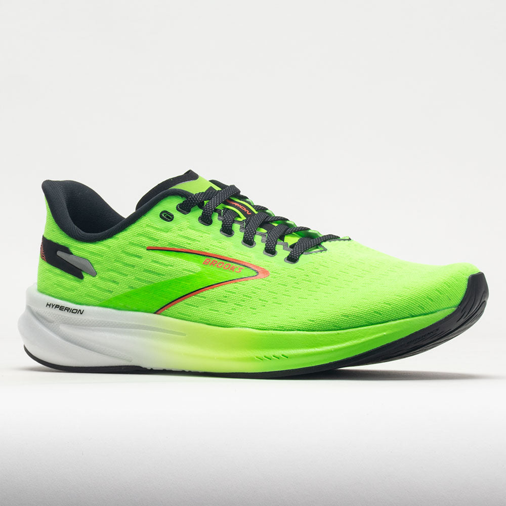 Brooks Hyperion Men's Green Gecko/Red Orange/White – Holabird Sports