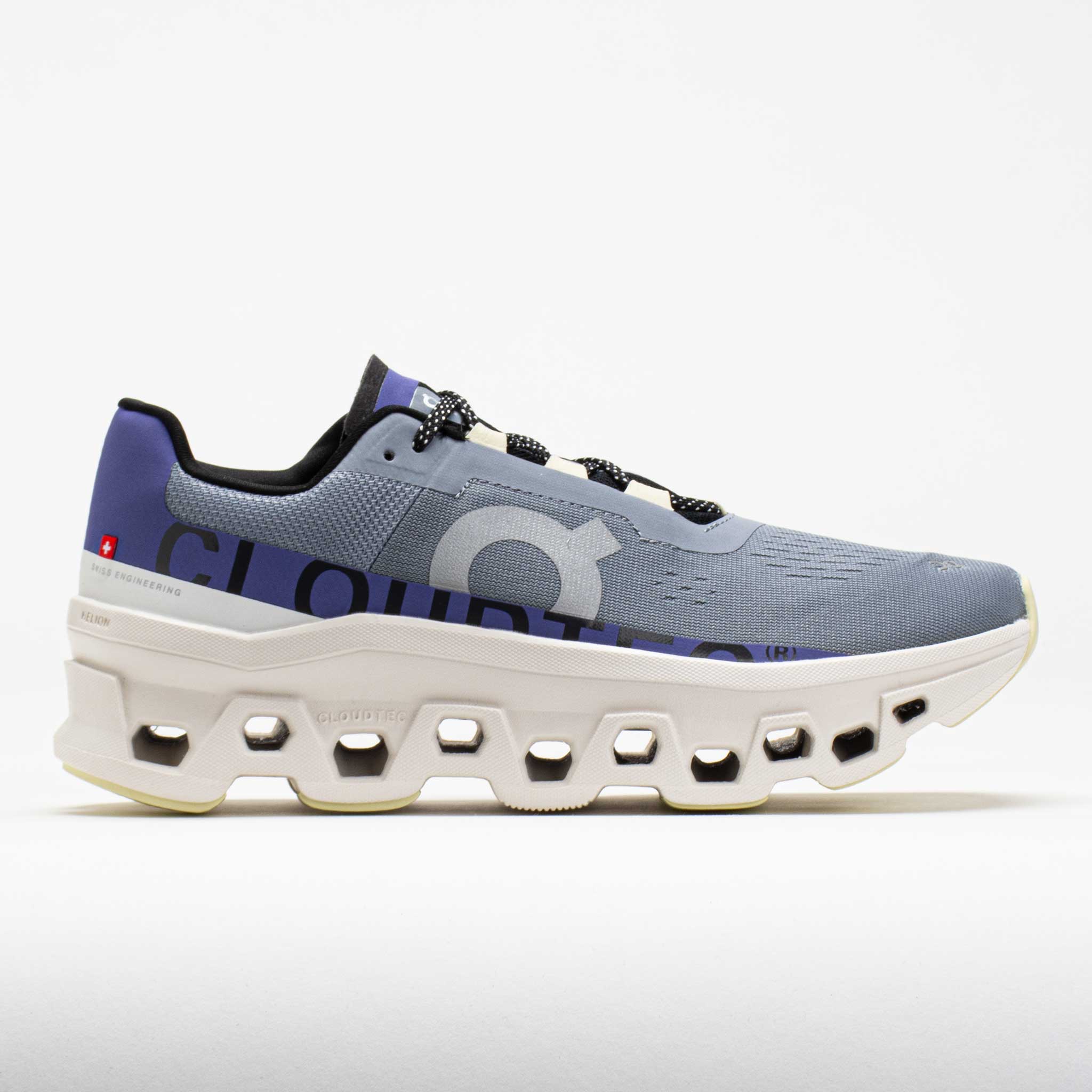 On Cloudmonster Women's Mist/Blueberry – Holabird Sports