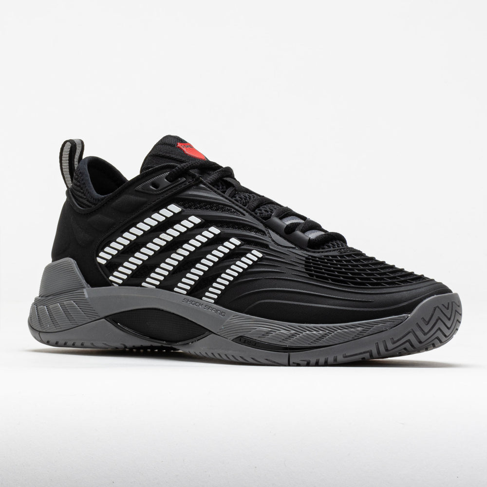 K-Swiss Hypercourt Supreme 2 Men's Black/Steel Gray/Firey Red ...