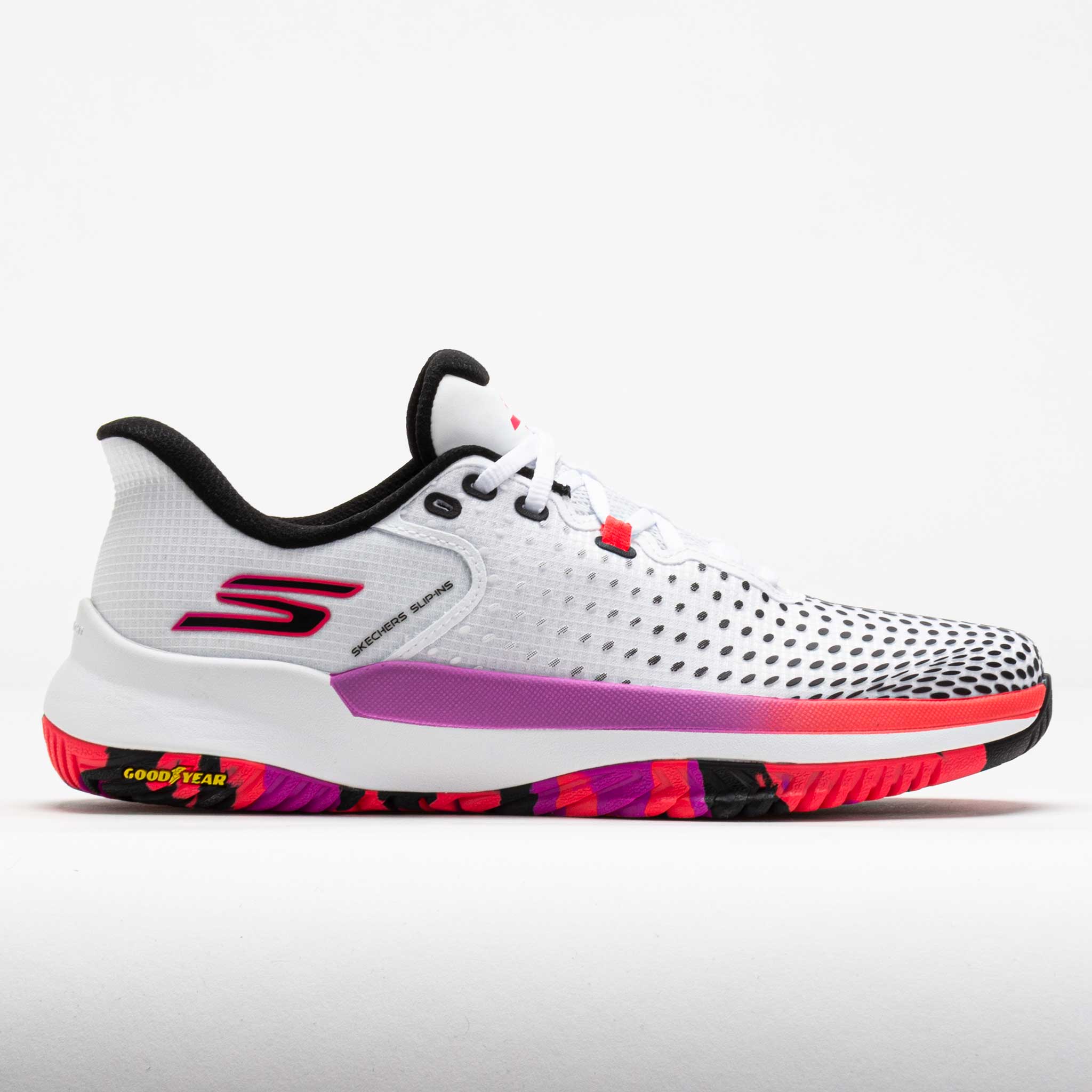 Skechers Viper Court Pro Elite Women's White/Black/Pink – Holabird Sports