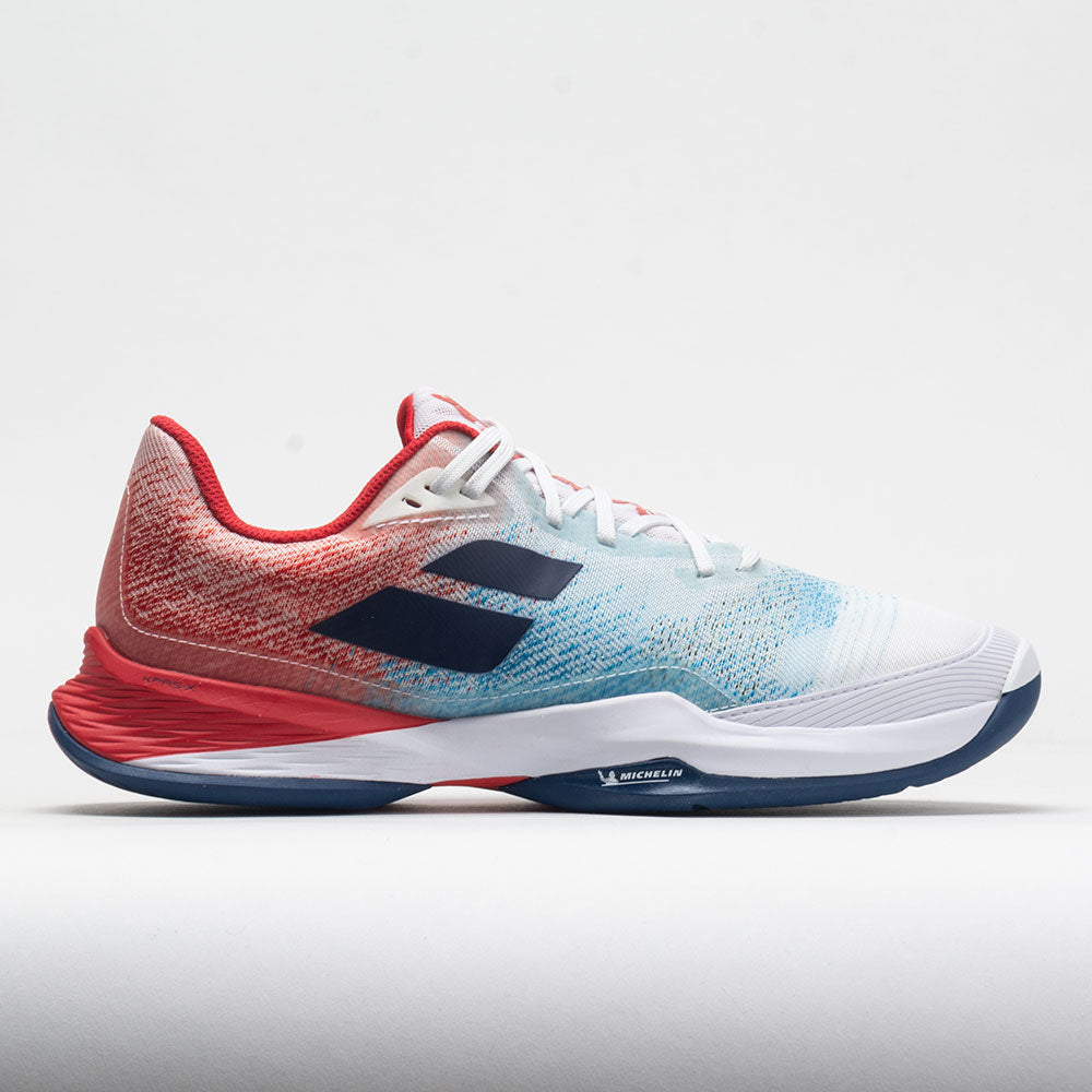 Babolat Jet Mach 3 Men's White/Estate Blue – Holabird Sports