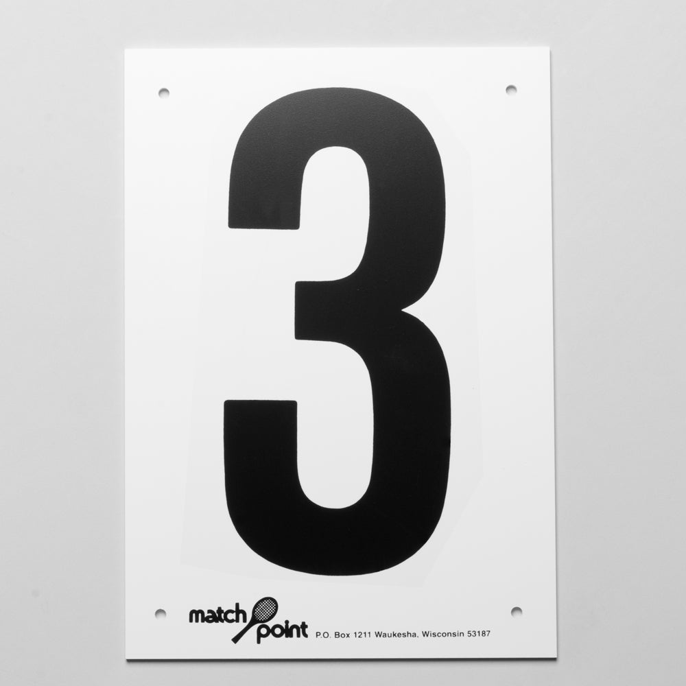 Tennis Court Numbers- Styrene – Holabird Sports
